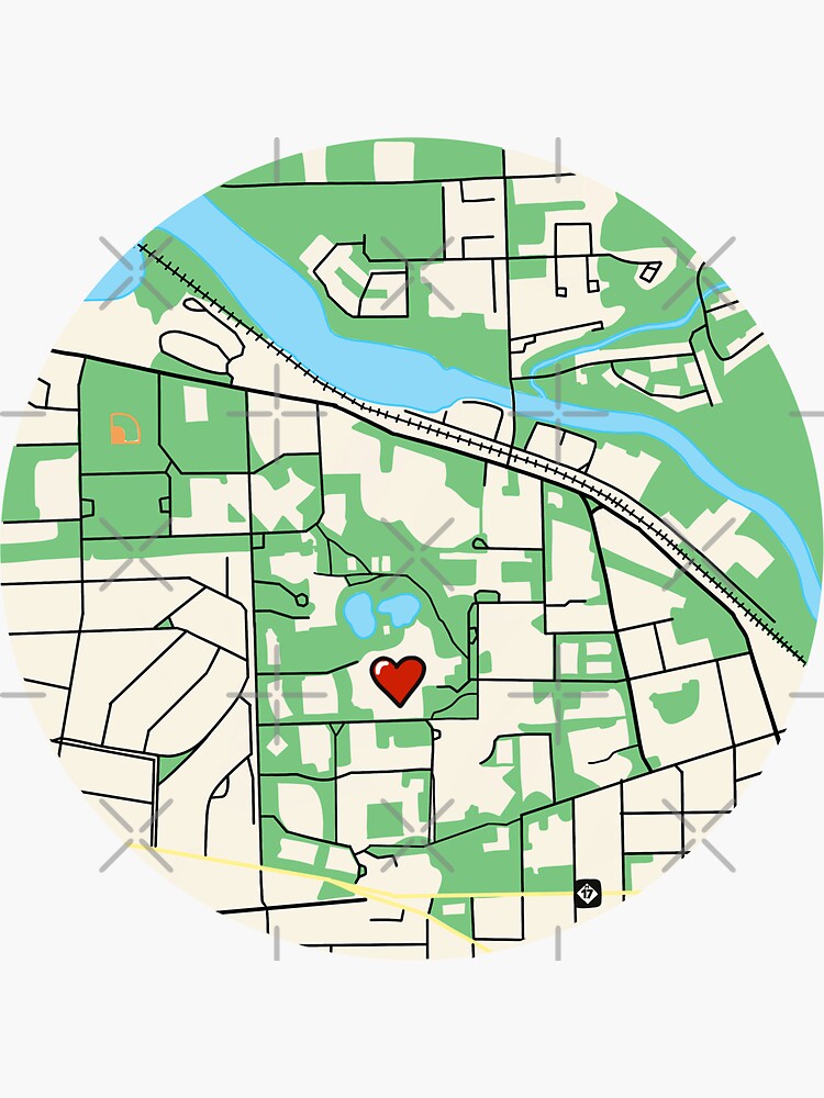 "EMU map" Sticker by Kru22 | Redbubble