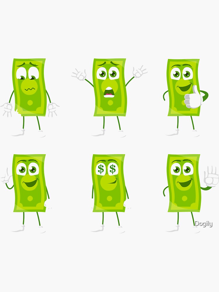 "Money Sticker Pack" Sticker for Sale by Dogily | Redbubble