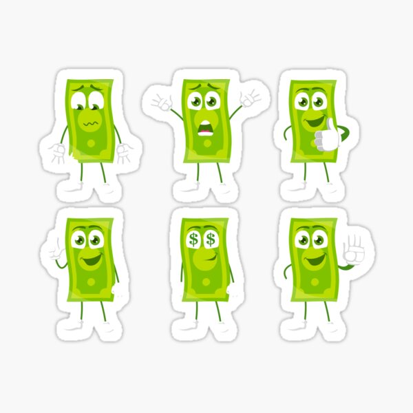 "Money Sticker Pack" Sticker for Sale by Dogily | Redbubble