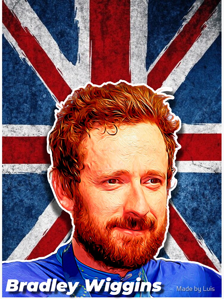 "Bradley Wiggins" Sticker by lurapalo | Redbubble