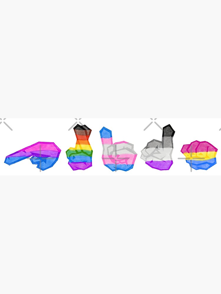 "ASL pride" Poster for Sale by midnite-radio | Redbubble