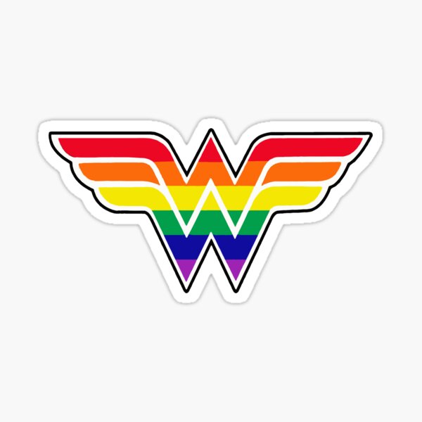 "Wonder Rainbow Design T-Shirt" Sticker by DanyelRaynell | Redbubble
