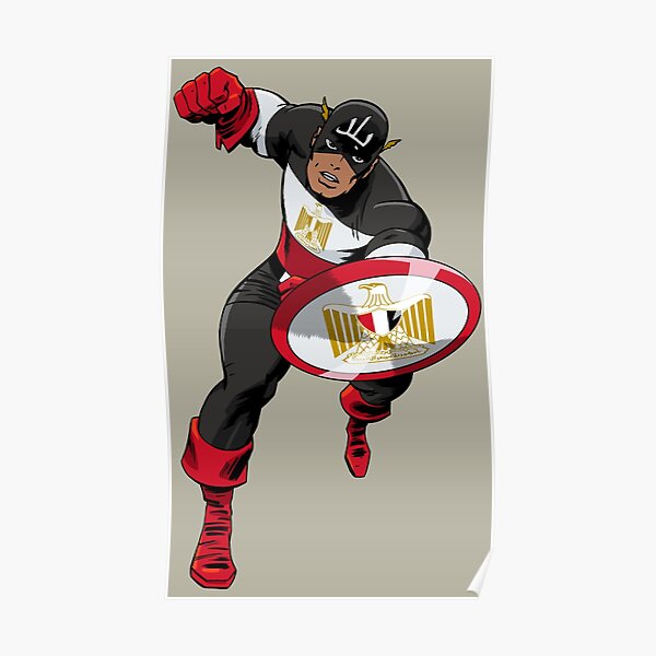 "Captain Egypt" Poster by 13thFloorDesign | Redbubble