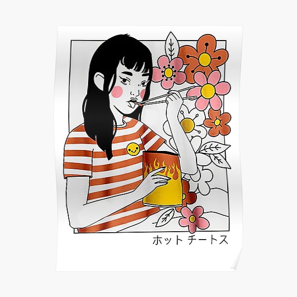 "Hot Cheeto Chop Sticks" Poster for Sale by BaoAnh5M | Redbubble
