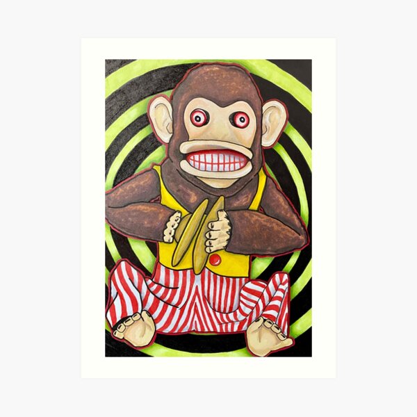 Creepy Monkey Art Prints | Redbubble