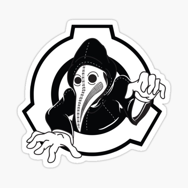 "SCP Foundation SCP-049 Plague doctor " Sticker by GillesBoffrand ...