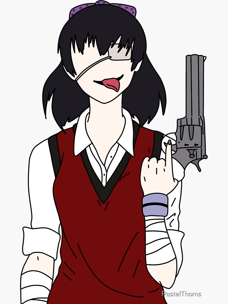 "midari" Sticker by PastelThorns | Redbubble
