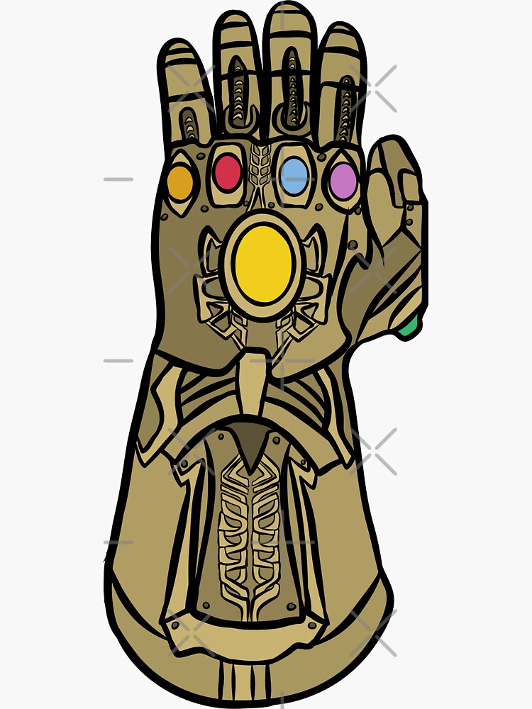 "Infinity Gauntlet" Sticker for Sale by austinstaulcup | Redbubble