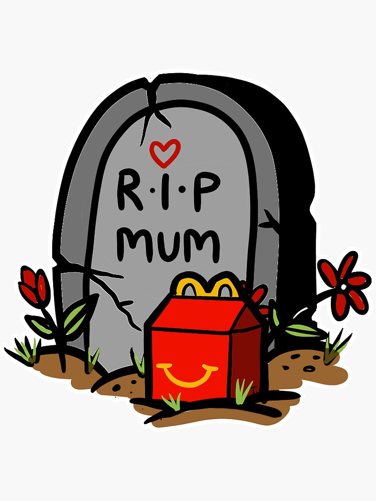"RIP mum" Sticker for Sale by mysterymixtapes | Redbubble