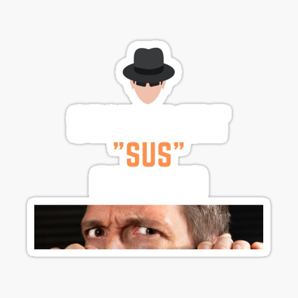 "orange sus" Sticker for Sale by bahaa8719 | Redbubble