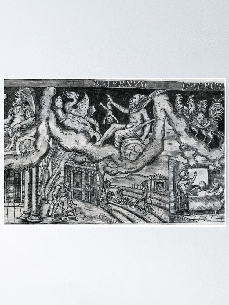 "Saturn the Roman god of farming and agriculture" Poster for Sale by ...