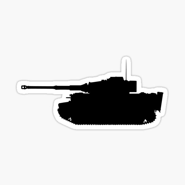 "Tiger tank" Sticker by artonthehoof | Redbubble