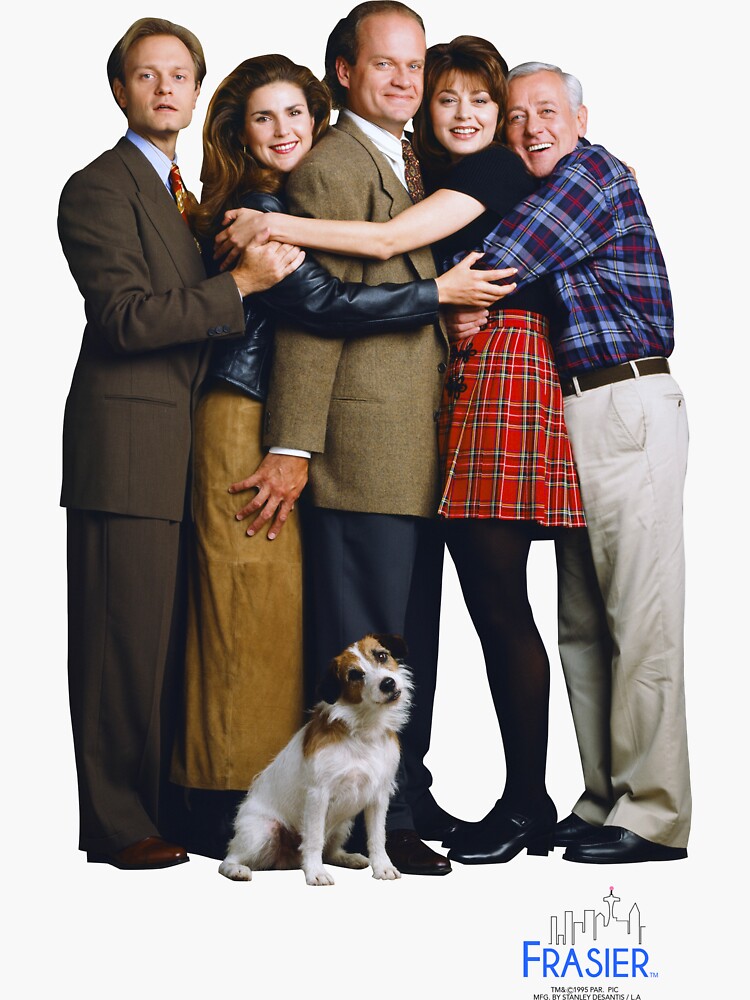 "1995 Frasier Vintage T-Shirt" Sticker for Sale by MathilRoered | Redbubble