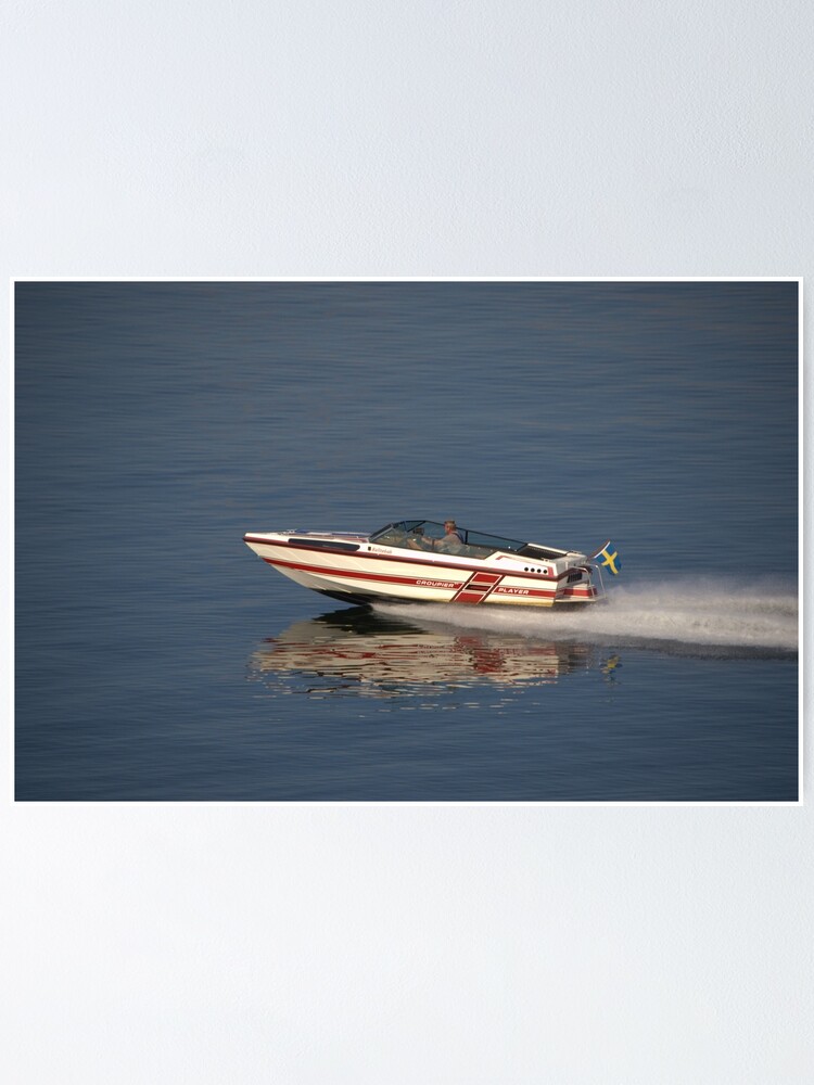 "Classic Speedboat" Poster for Sale by sailorsnook | Redbubble