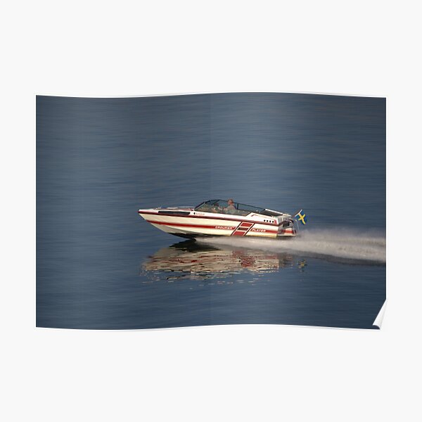 "Classic Speedboat" Poster for Sale by sailorsnook | Redbubble