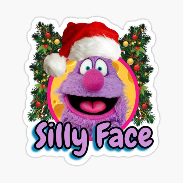 "SILLY FACE" Sticker for Sale by Unspirations | Redbubble