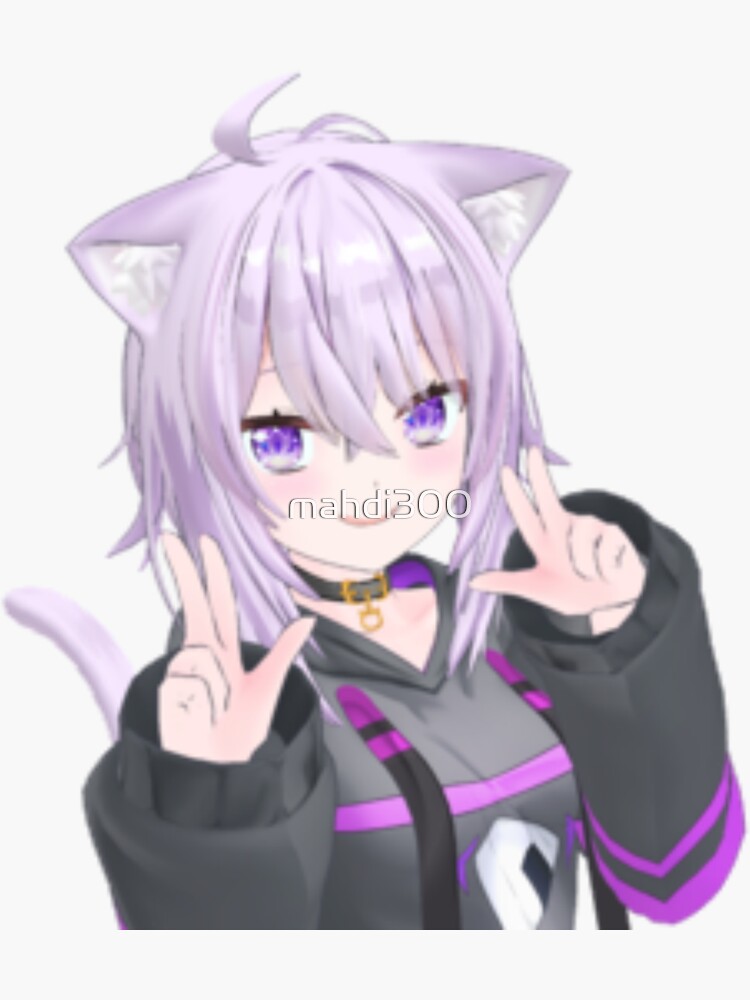 Pegatina «Nekomata Okayu genial vtuber» de mahdi300 | Redbubble