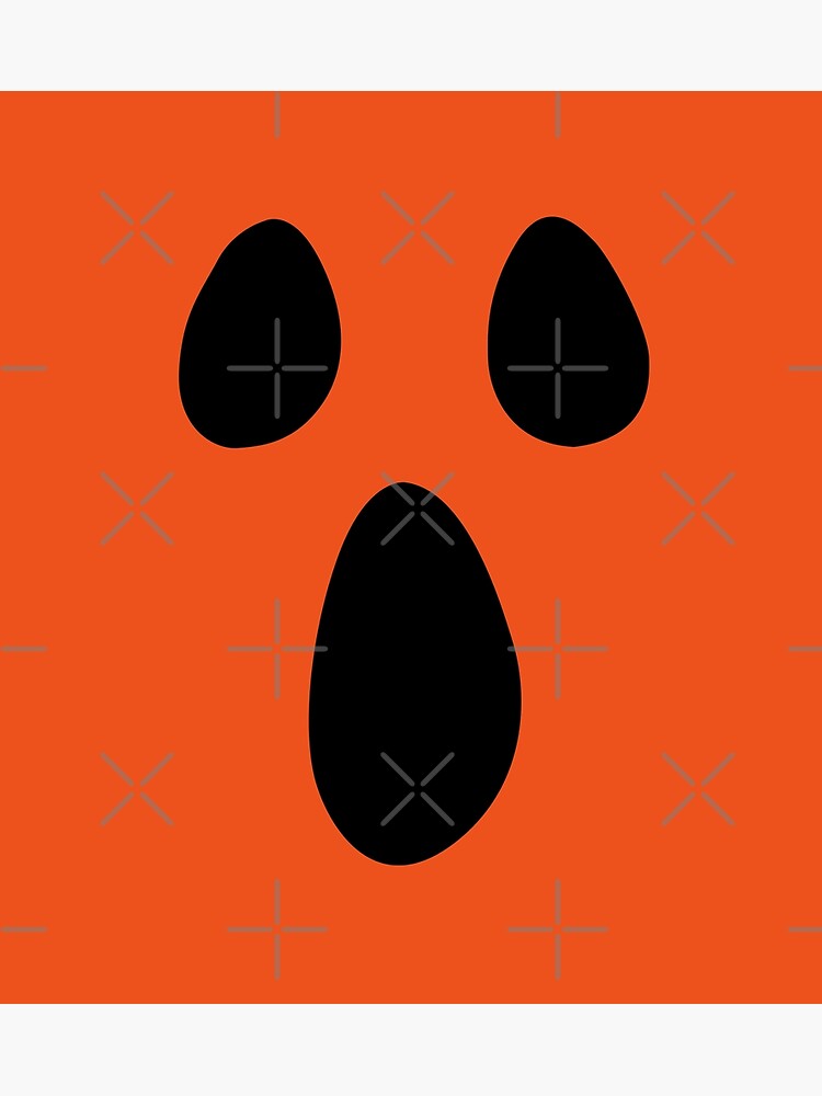 "Silly Ghost Face Spooky Halloween Ghoul Face" Art Print for Sale by ...