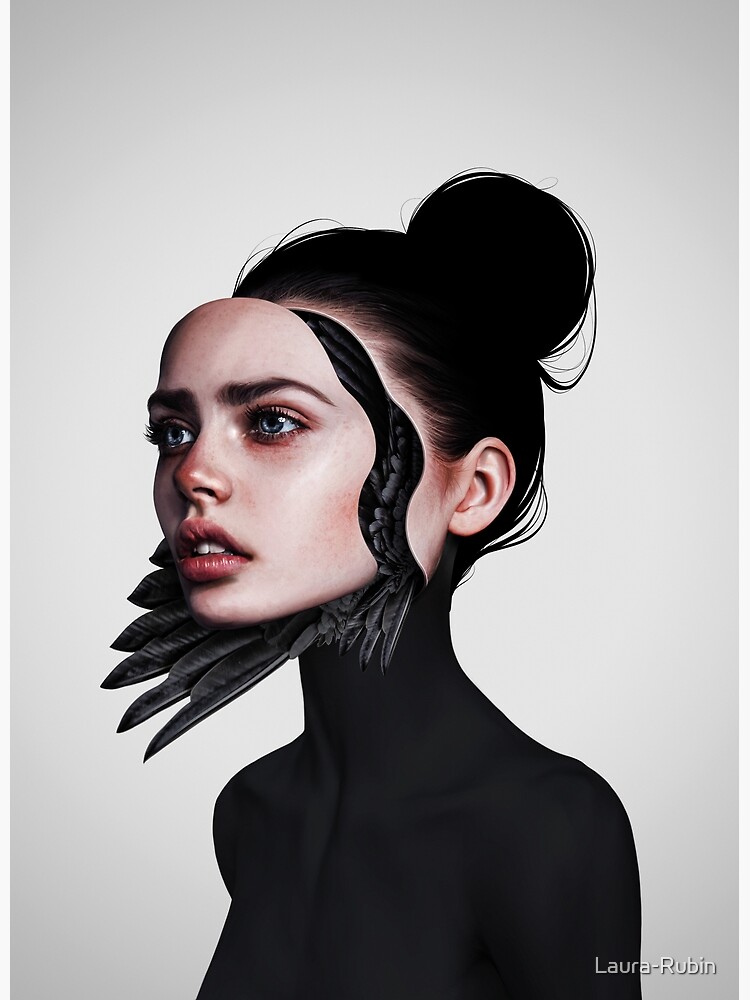 "Behind the mask" Art Print by Laura-Rubin | Redbubble