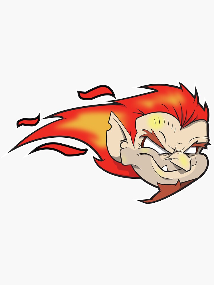 "CARTOON SPEED DEMON LOGO" Sticker for Sale by coysoup | Redbubble