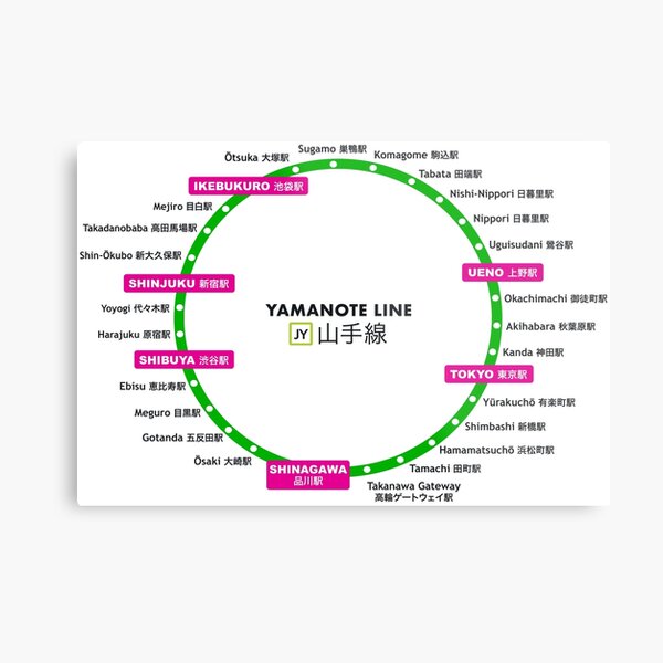 Yamanote Line Wall Art | Redbubble