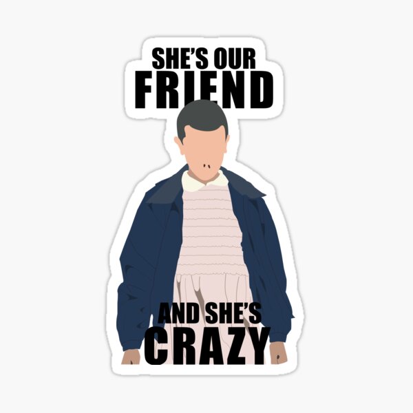 "Eleven Stranger Things Design" Sticker by KatzCreations | Redbubble