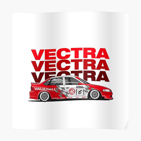 "Vectra Touring Car" Poster by shketdesign | Redbubble