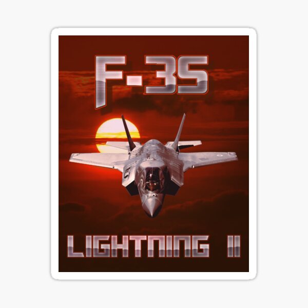 "F-35 Lightning II Stealth Fighter Pilot " Sticker by BillAkridge ...