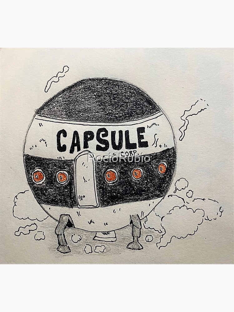 "Capsule Corp. Space Ship" Framed Art Print for Sale by RocioRubio ...