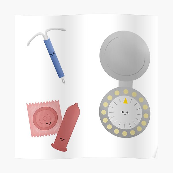 "Cute Birth Control Pack" Poster by PerryPlatypus8 | Redbubble