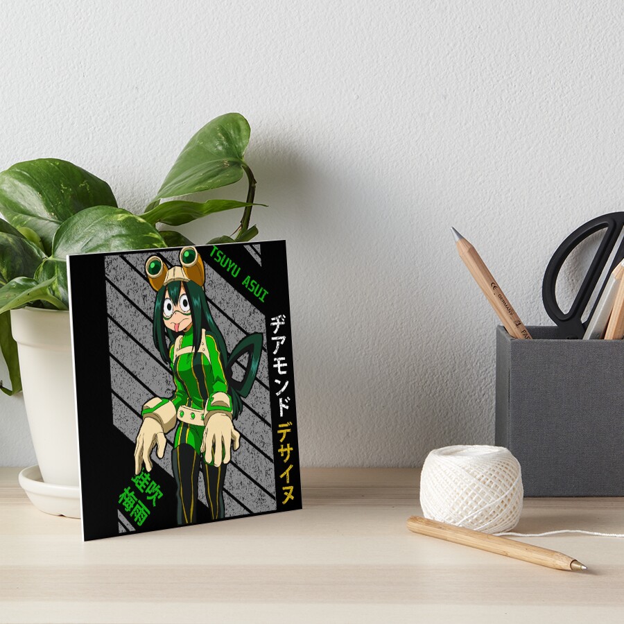 "Tsuyu Asui - My Hero Academia" Art Board Print by DiamondoDesigns ...