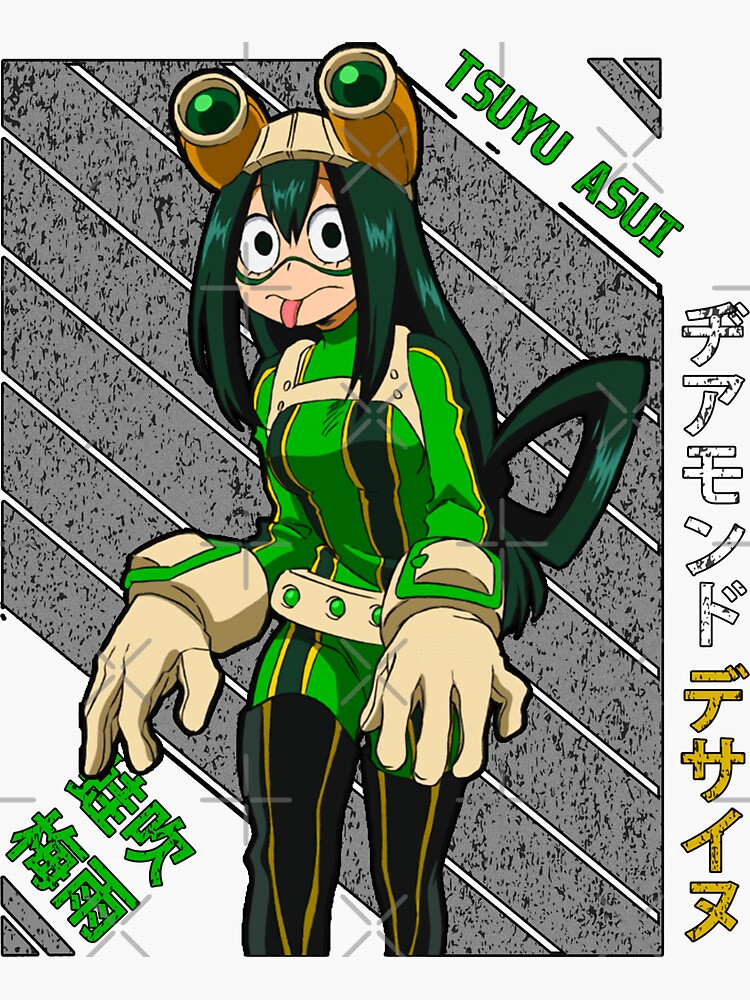 "Tsuyu Asui - My Hero Academia" Sticker by DiamondoDesigns | Redbubble