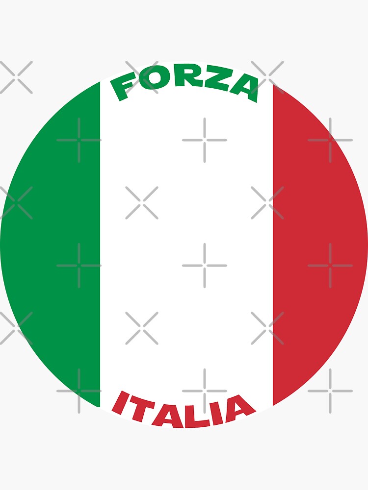 "Forza Italia" Sticker for Sale by ArtworkDesign | Redbubble