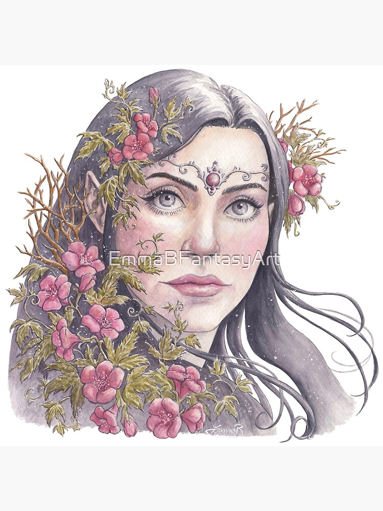 "Eleana, original illustration" Poster by EmmaBFantasyArt | Redbubble
