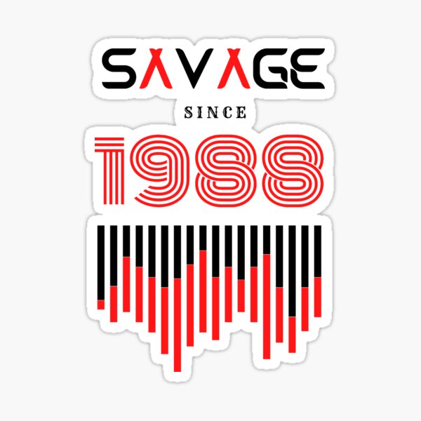 "Savage" Sticker for Sale by DejoixDesigns | Redbubble