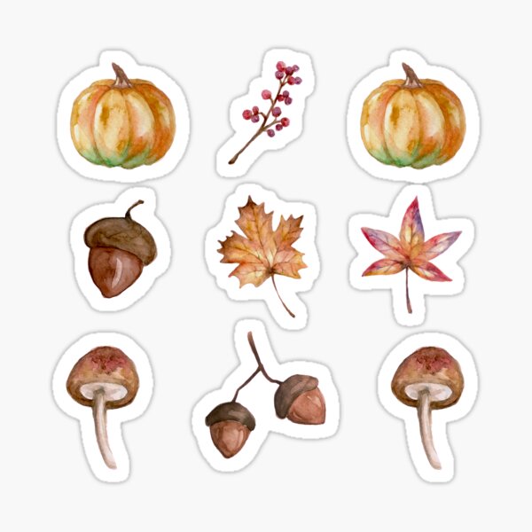 "Fall Autumn Inspired sticker pack " Sticker for Sale by Clickforyous ...