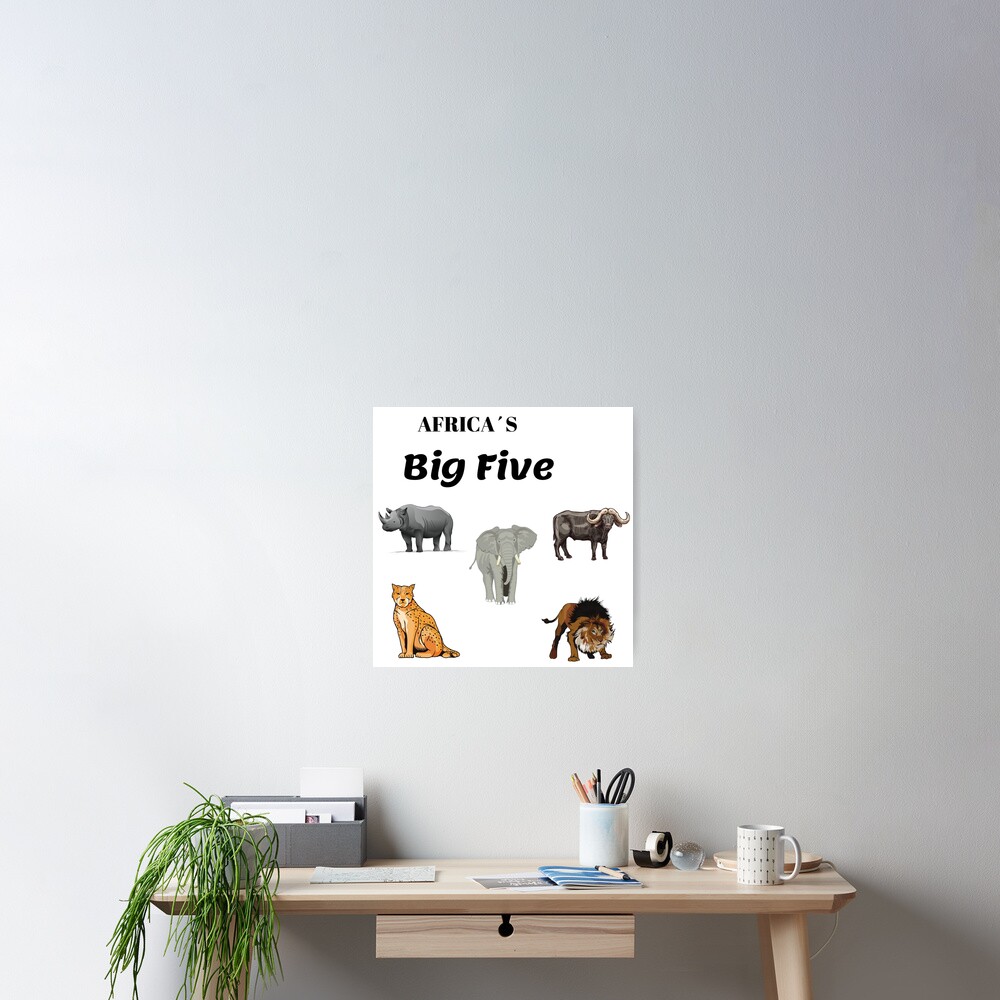 "Africa Big Five" Poster by OugelShop | Redbubble