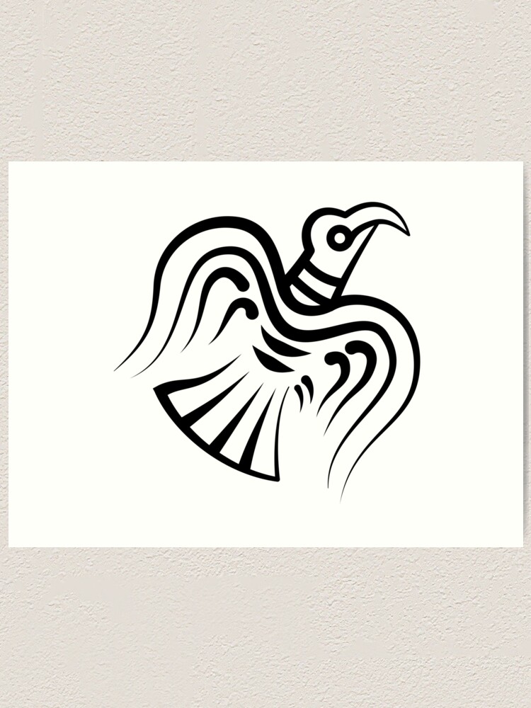 "Viking Raven Symbol Design | Norse Symbols" Art Print for Sale by ...