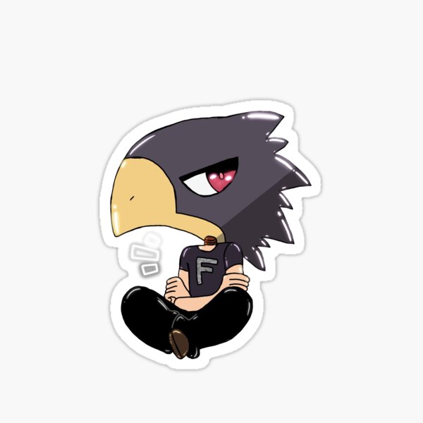 "Chibi Tokoyami" Sticker for Sale by LunaAckerman | Redbubble