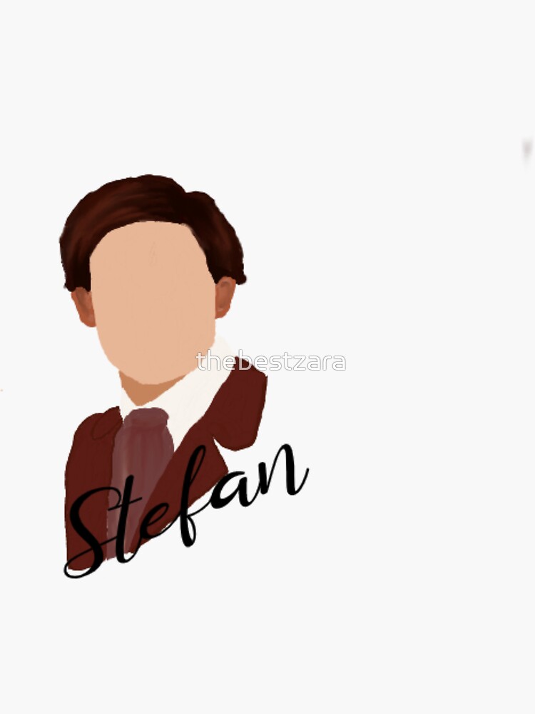 "stefan salvatore" Sticker for Sale by thebestzara | Redbubble
