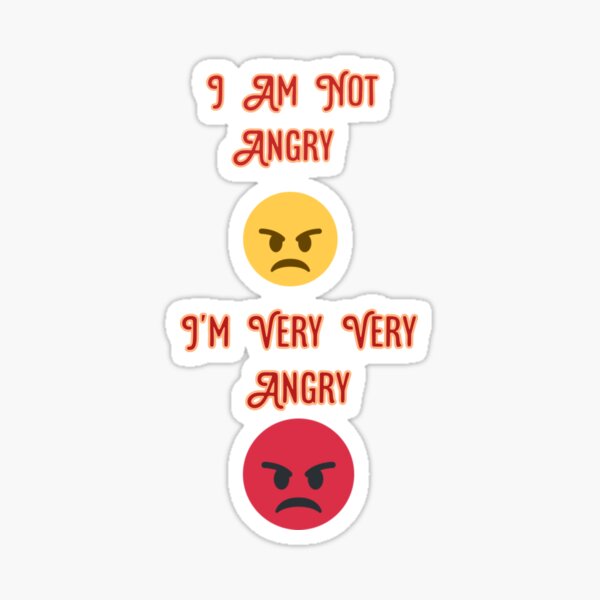 "Angry Emojis " Sticker for Sale by Jinny959 | Redbubble