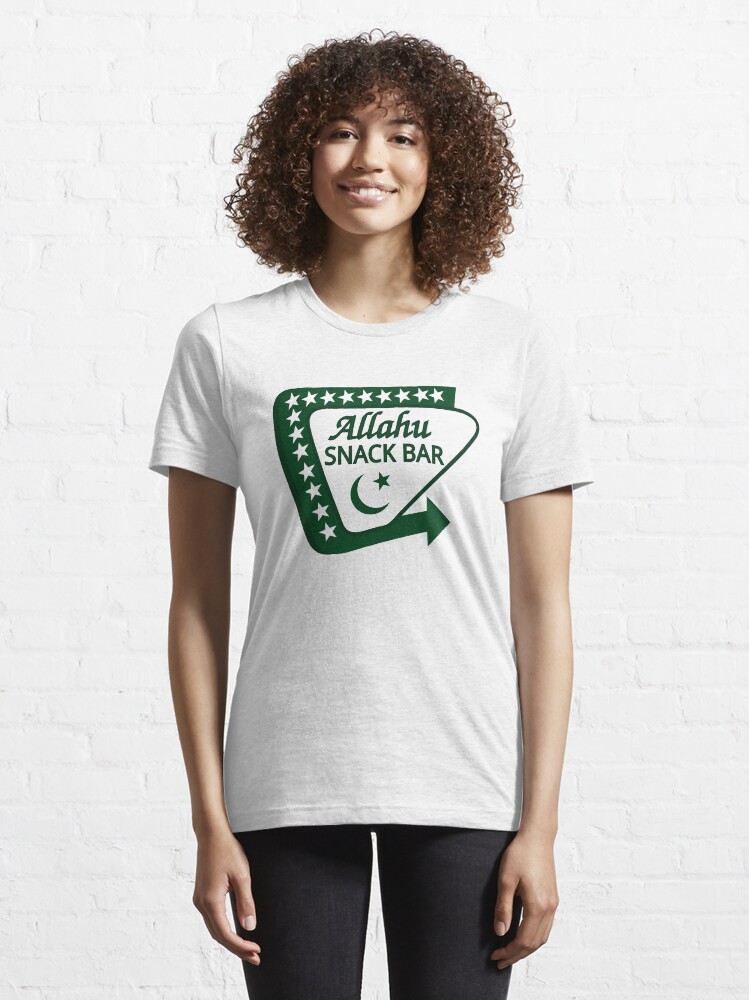 "Allahu Snack Bar" Essential T-Shirt for Sale by criangulien | Redbubble