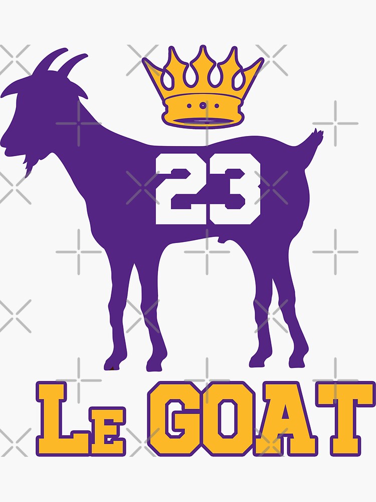 "LeBron James - LeGOAT" Sticker by AYA-Design | Redbubble