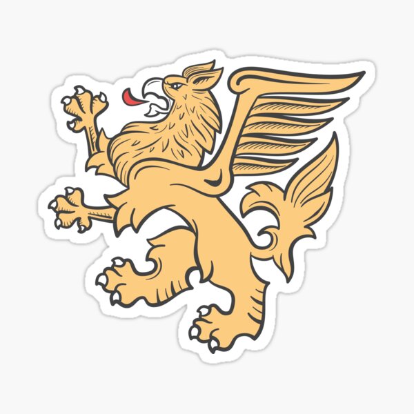 "Image of the heraldic griffin" Sticker by d3verro | Redbubble