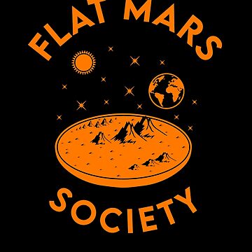 "Flat Mars Society" Sticker for Sale by BrandyKrat | Redbubble