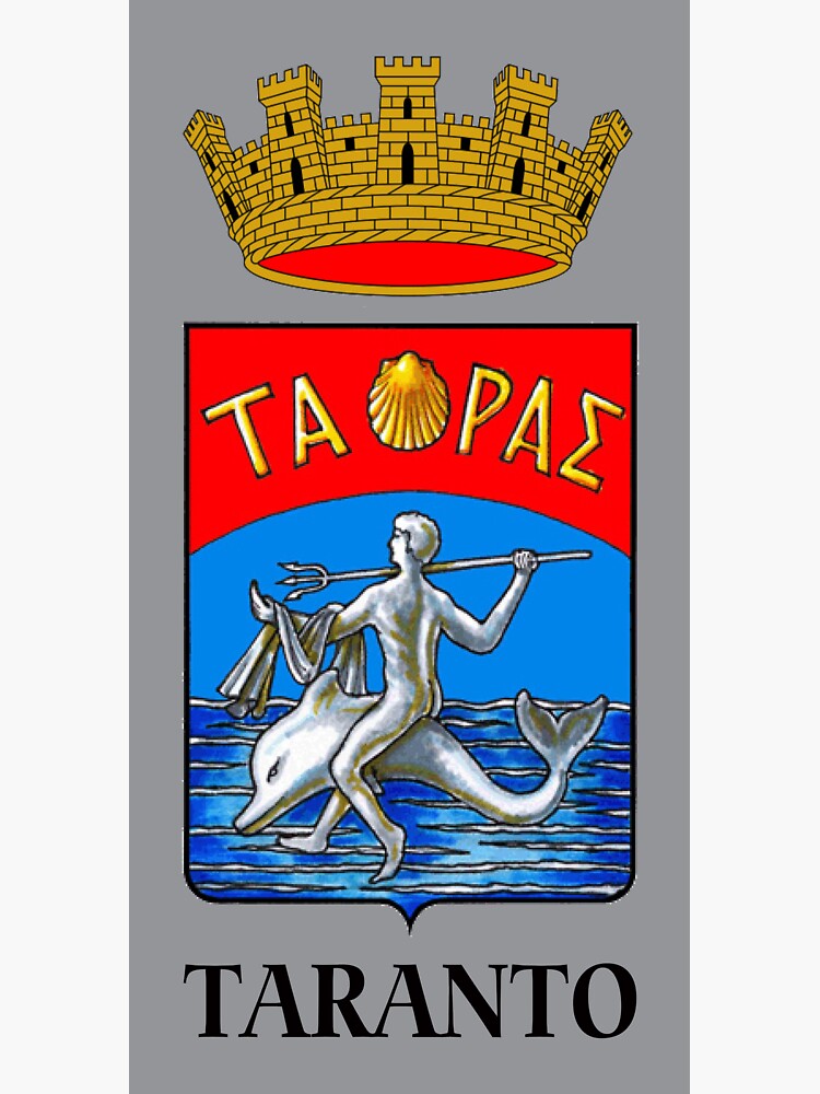 "016_1B_1 - TARANTO - COAT OD ARMS" Sticker for Sale by magnus51 ...