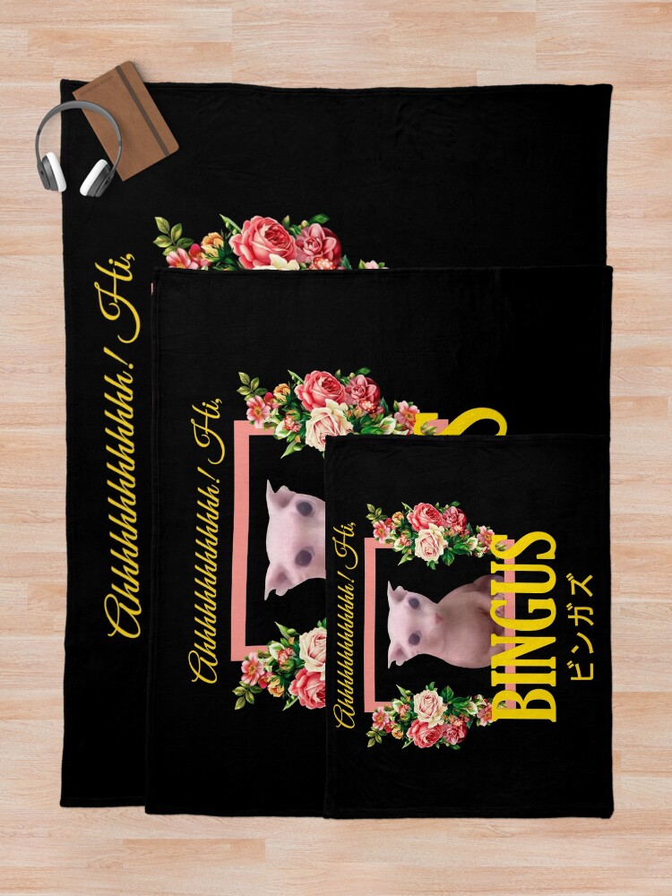 "Bingus Floral Aesthetic" Throw Blanket for Sale by Rzera- | Redbubble