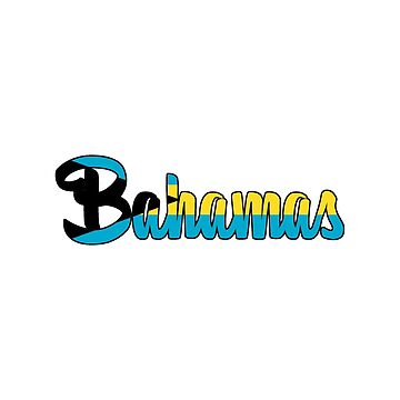 "Bahamas Word" Sticker for Sale by AmrMualla | Redbubble