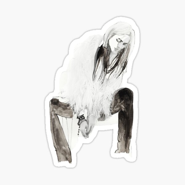 " Alison Mosshart portrait" Sticker for Sale by Monia-Antinori | Redbubble