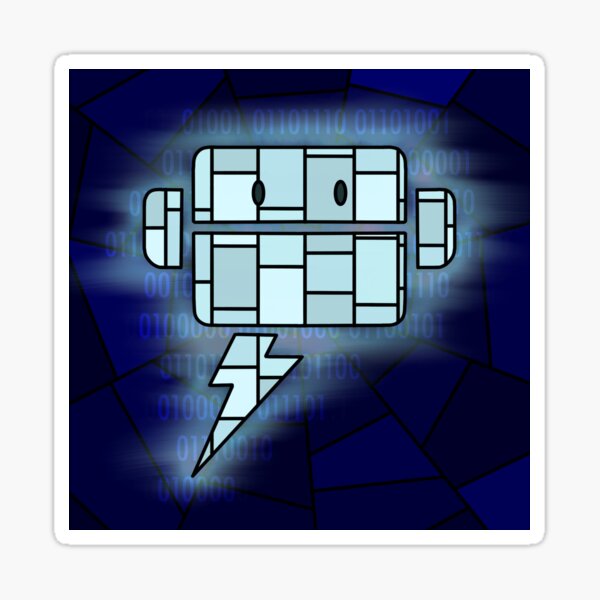 "ROBO_Head" Sticker for Sale by OctopodArts | Redbubble